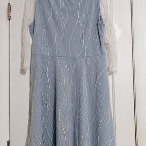 Sucrefas | Dresses | Sucrefas Blue Lacelayer Fit And Flare Dress | Poshmark